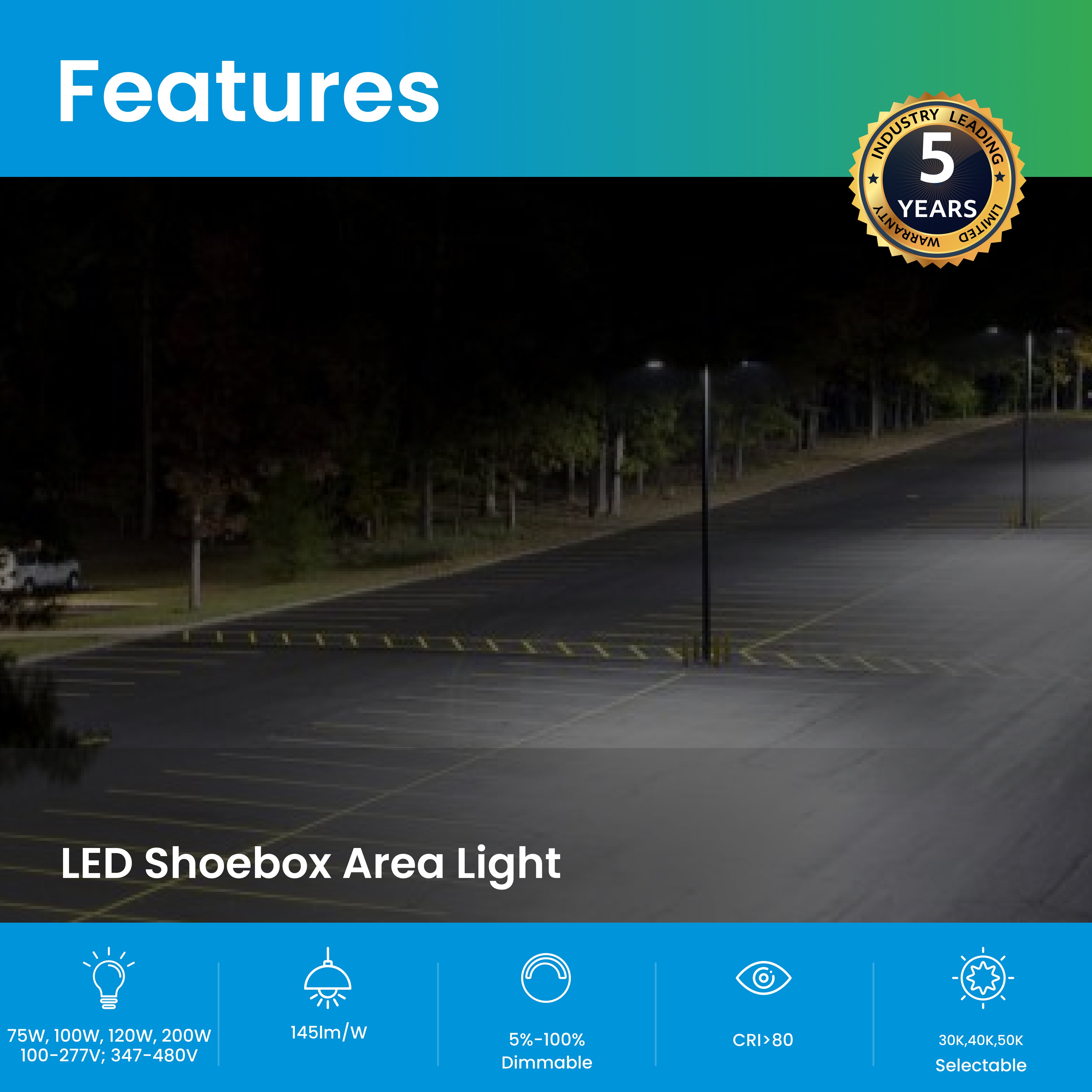Tektron GEN4 LED Shoebox/Area light | Ataralights.com – Atara Lights