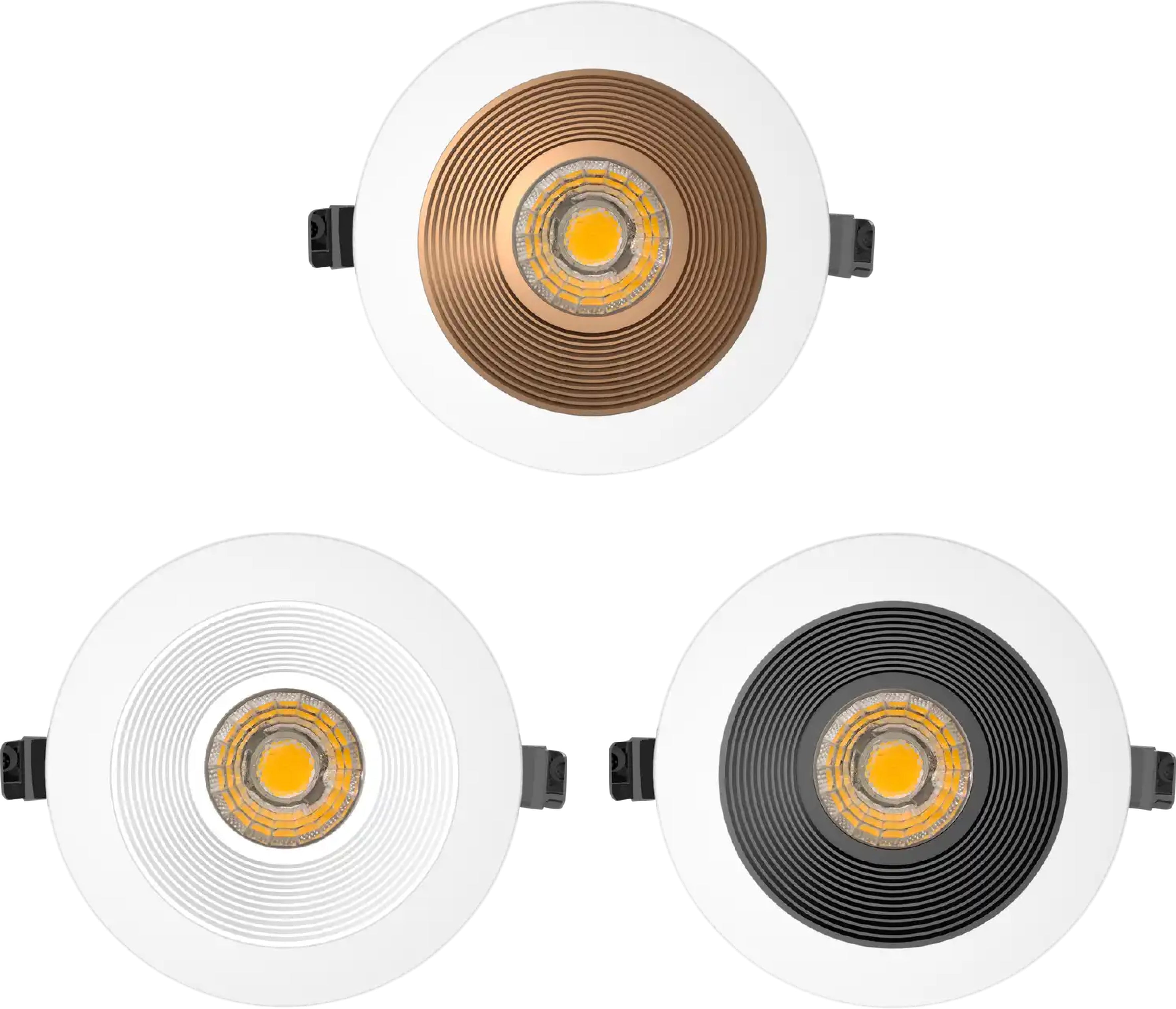 2-inch 8W Round Deep LED Anti-glare Downlight 5CCT Selectable & Triac ...