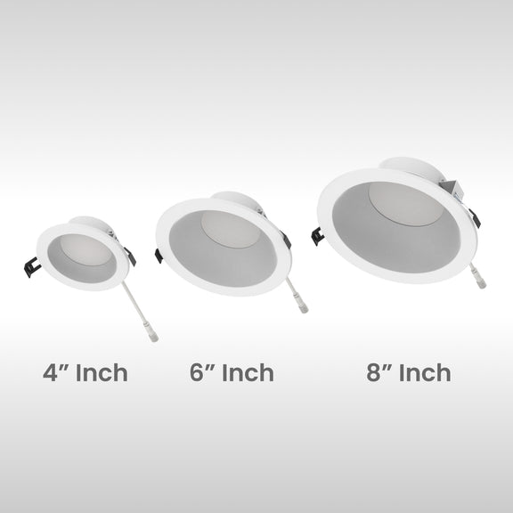 6 inch 5cct Commercial backlit downlight 15 Watts 1425 Lumens 90+ CRI ...