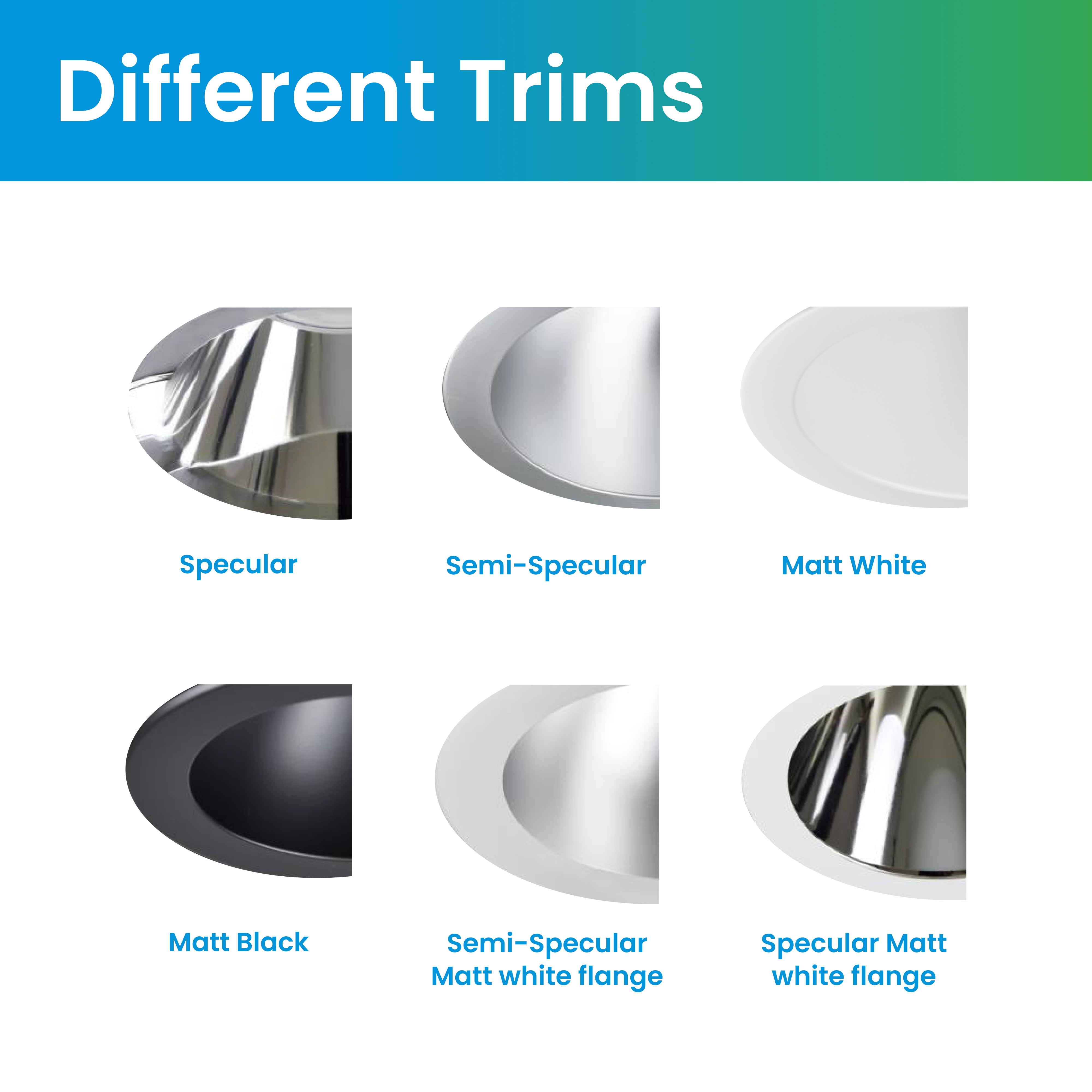 4/6/8 inch LED Commercial downlight, 3 Watt and 5 CCT Selectable, 90 ...